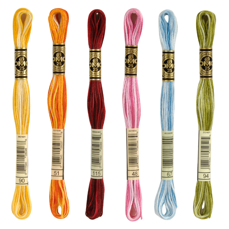 DMC Mouliné Spécial 25 Broderigarn, Farveskiftende - Køb billigt her